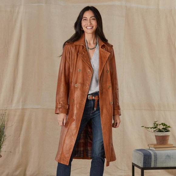 Sundance | Jackets & Coats | Araminta Leather Trench Coat | Poshmark